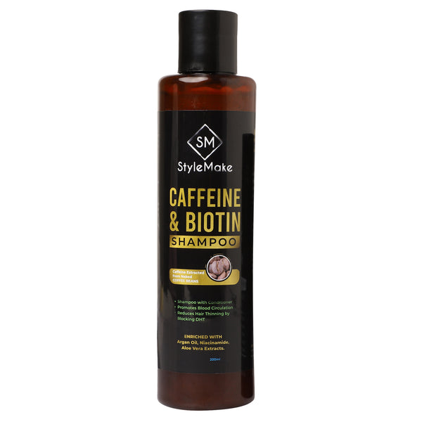 StyleMake Caffeine & Biotin Shampoo | DHT Blocker Anti Hair Fall Shamp ...
